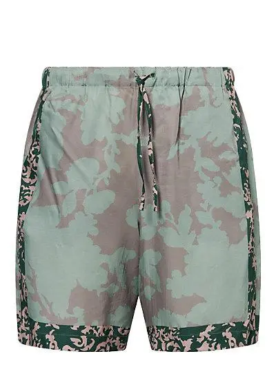 Dries Van Noten Woven Relaxed Fit Shorts - Petrol