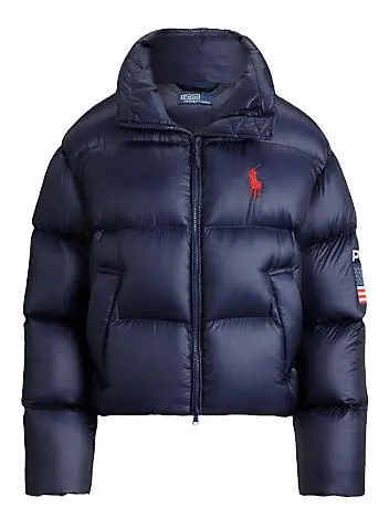 Polo Ralph Lauren Flag Mid-weight Down Puffer Jacket - Refined Navy