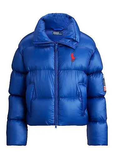 Polo Ralph Lauren Flag Mid-weight Down Puffer Jacket - Saphire Star