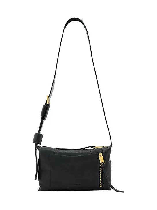 ALLSAINTS Alba Leather Cross-body Bag - Black