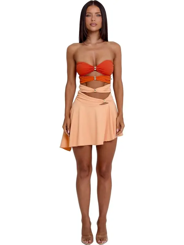 OUTCAST Ariella Mini Dress - Orange