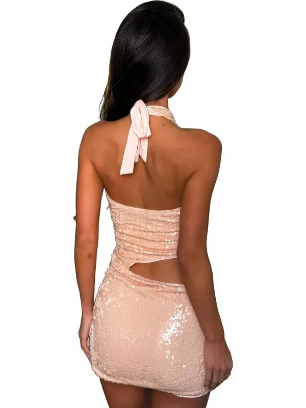 OUTCAST Elisae Mini Dress - Pink