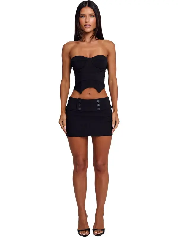 OUTCAST Ellis Mini Skirt - Black
