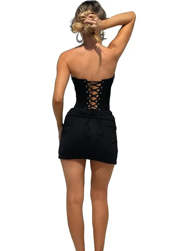 OUTCAST Ashia Mini Dress - Black
