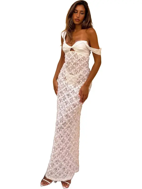 OUTCAST Bioa Maxi Dress - White