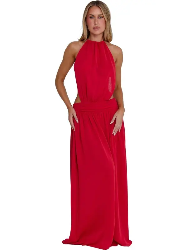 OUTCAST Loretta Maxi Dress - Red