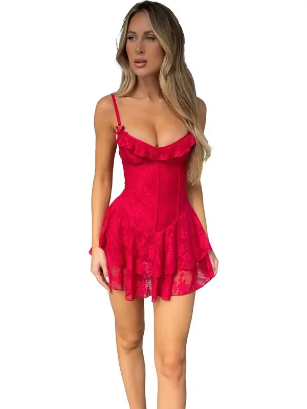 OUTCAST Dylan Mini Dress - Red