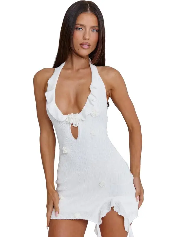 OUTCAST Belen Mini Dress - White
