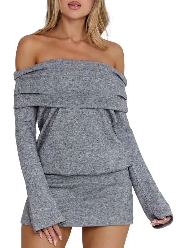 OUTCAST Kyola Mini Dress - Gray