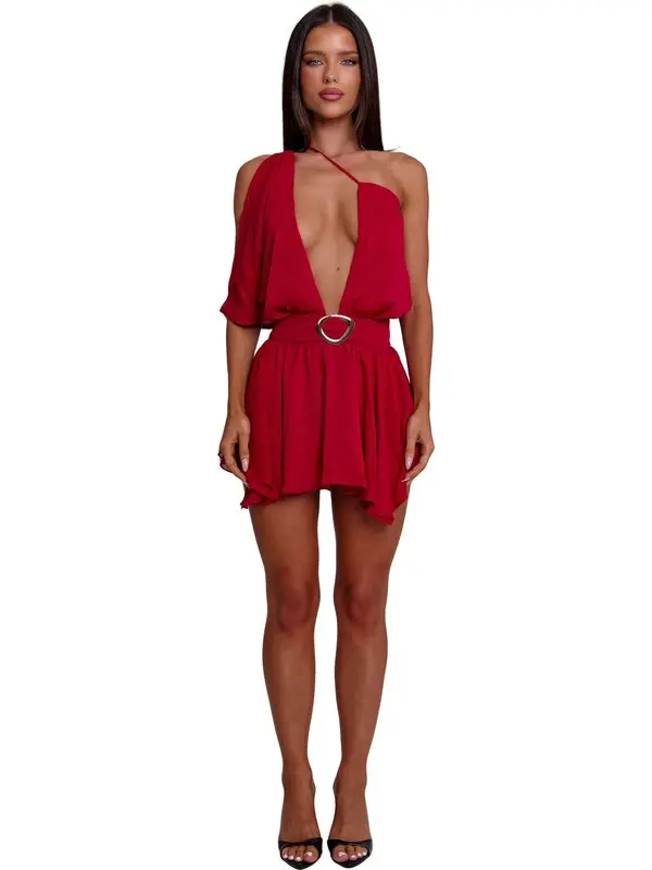 OUTCAST Erice Mini Dress - Red