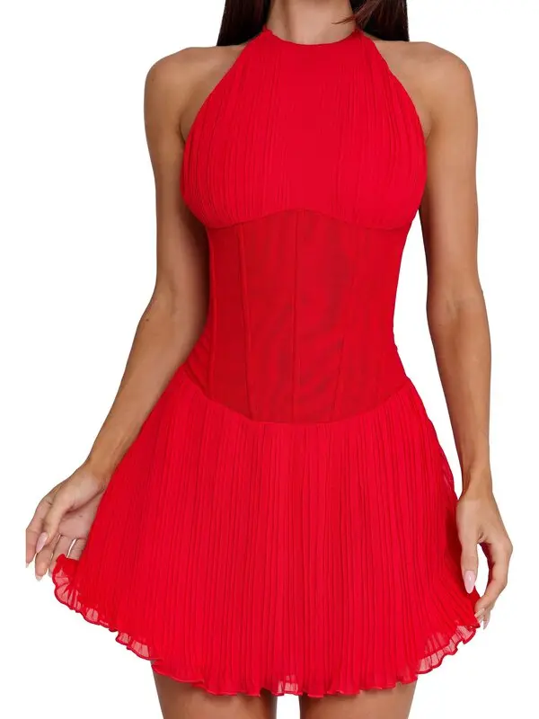 OUTCAST Calla Mini Dress - Red