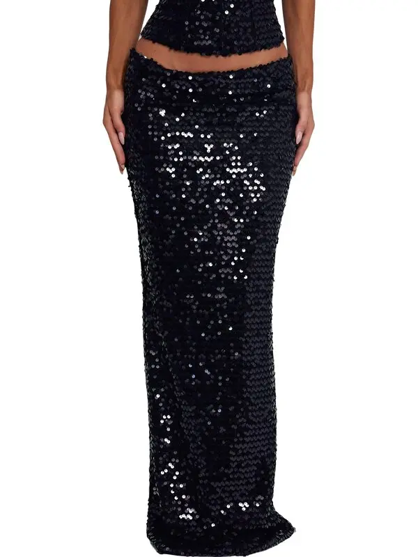 OUTCAST Nui Maxi Skirt - Black