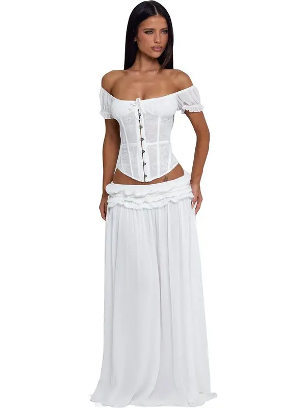 OUTCAST Lubela Corset Top - White