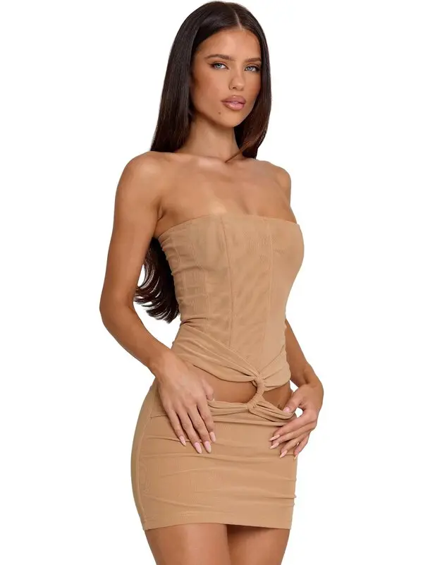 OUTCAST Liliana Mini Dress - Tan