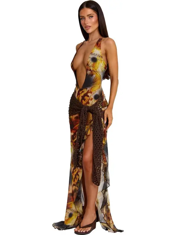 OUTCAST Pertunia Maxi Dress Olympia - Print