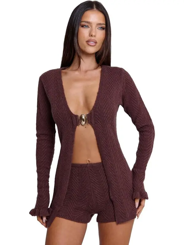 OUTCAST Velma Mini Shorts - Brown