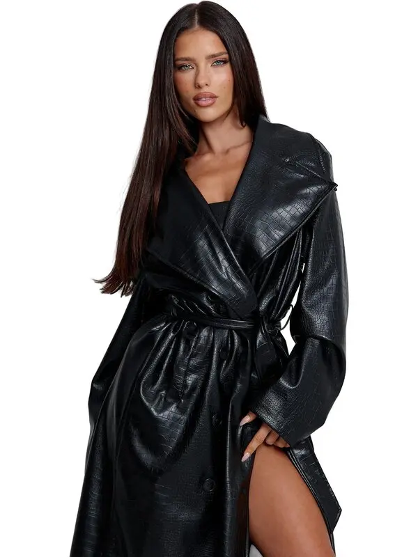 OUTCAST Nolita Trench Coat - Black