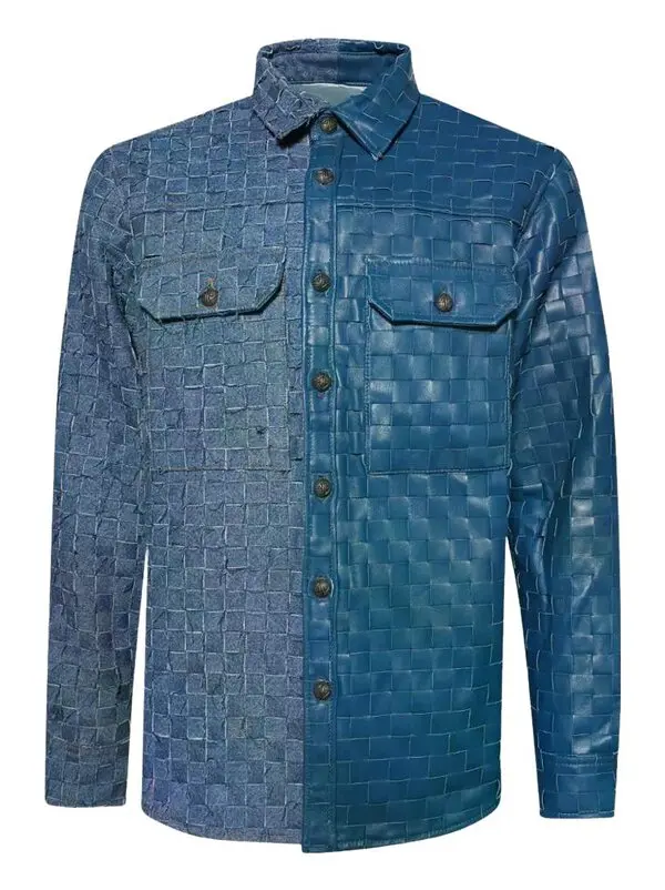 PARIS LAUNDRY Basketweave Shirt - Blue