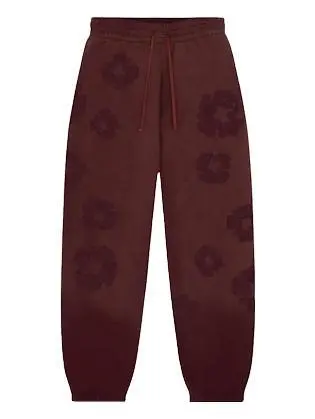 DENIM TEARS Faded Mono Cotton Wreath Sweatpant - Beet Root