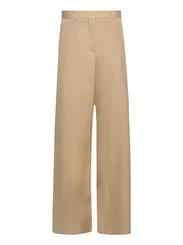 THE ROW Dender Silk Pants - Beige