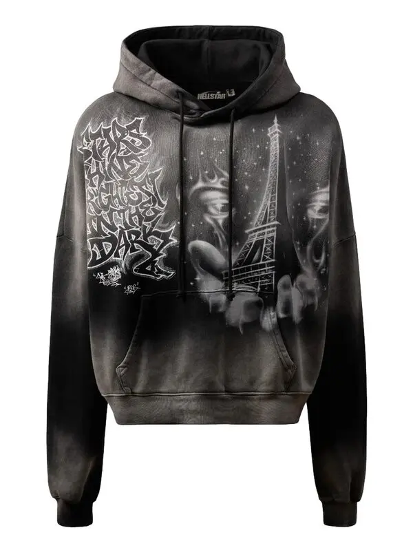 HELLSTAR Eiffel Tower Hoodie - Gray