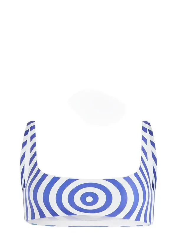 JEAN PAUL GAULTIER Lycra Micro Target Bra Blue - Navy