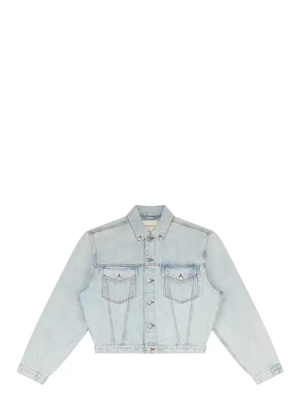 ENTIRE STUDIOS Shrunken Denim Jacket - Light  Blue