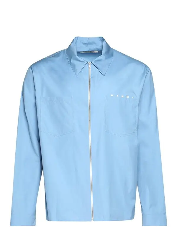 Marni Zip Shirt Lily - Light  Blue