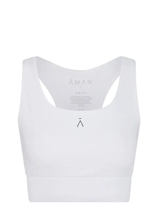 AMAN TENNIS CLUB Performance Crop-top - White