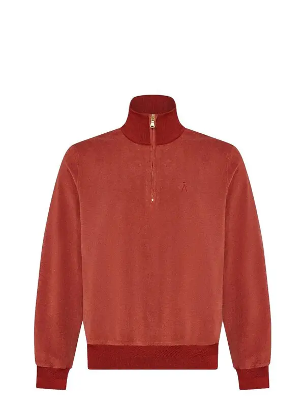 AMAN TENNIS CLUB Terry Half-zip Sweatshirt - A
