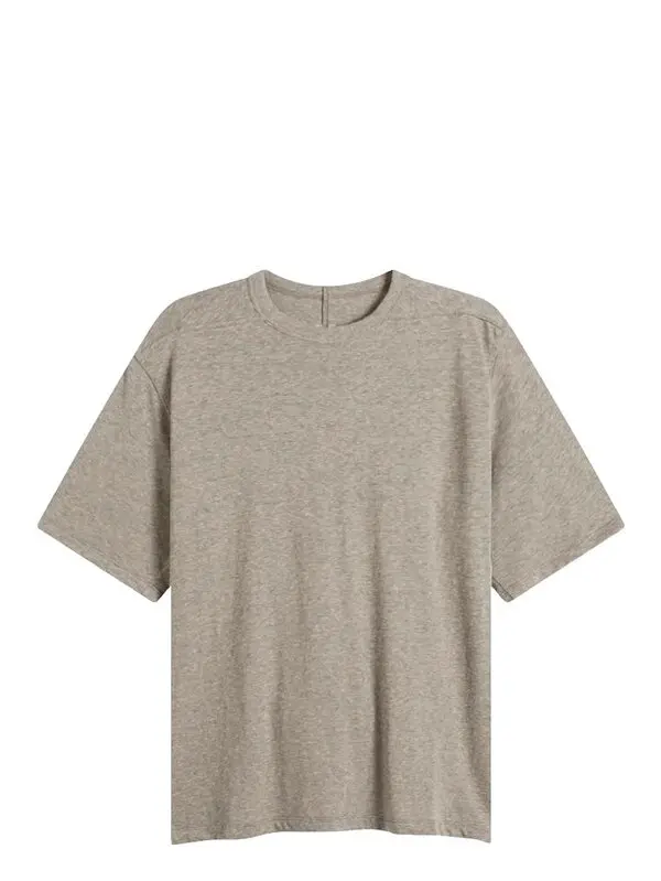 Rick Owens Brad T Tee Grey Melange - Gray