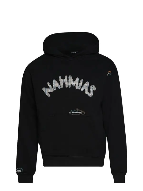 NAHMIAS Appliqued Hoodie - Black