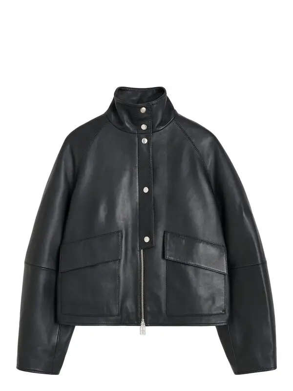 BY MALENE BIRGER Suzanne Leather Jacket - Black