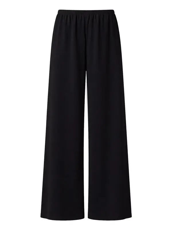 HOUSE OF DAGMAR Fluid Crepe Trousers - Black
