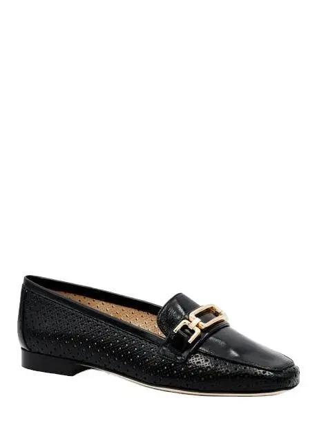 AMALFI BY RANGONI Gabbanella Perforated Loafer - Black Soft Paint