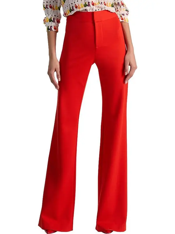 Alice + Olivia Andrew Bootcut Pants - Chili Pepper