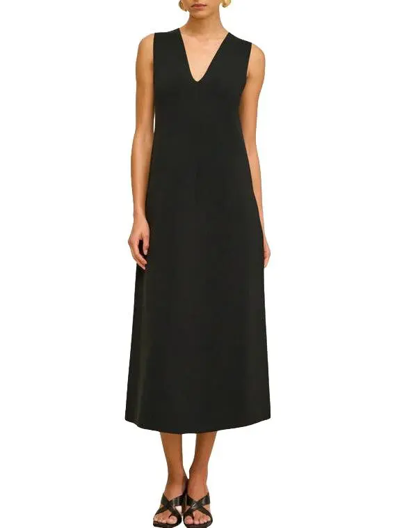 Cult Gaia Viollet Sleeveless A-line Dress - Black