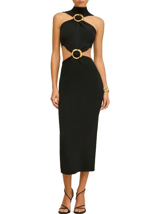 Cult Gaia Ambar Cutout Sleeveless Dress - Black