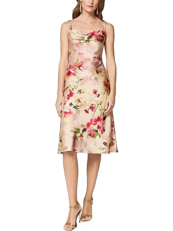Donna Karan New York A-line Midi Dress - Eggshell Multi