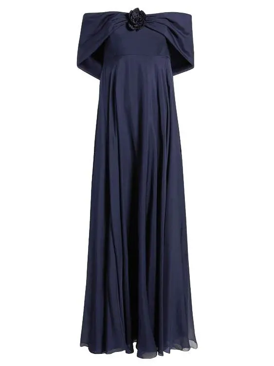 Sachin & Babi Rebecca Rosette Gown - Midnight