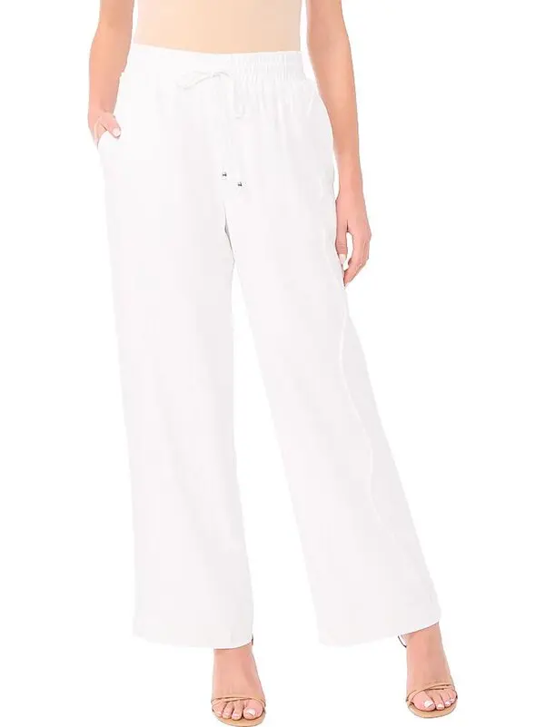 CECE DUPRAZ Wavy Pull-on Pants - Ultra White