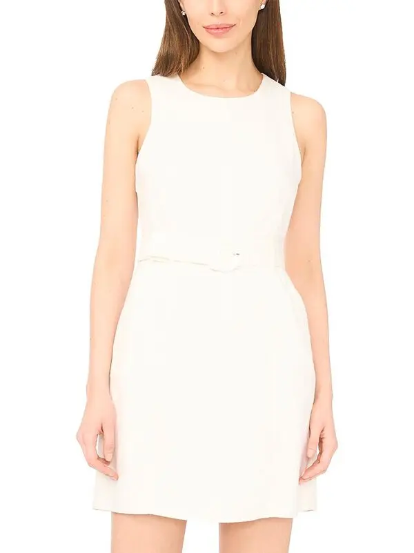 CECE DUPRAZ Sleeveless Belted Mini Dress - New Ivory