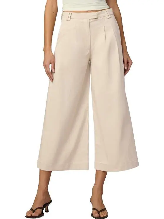 Joe's Jeans Pleated Wide-leg Culotte - Stone