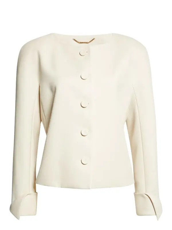 Chloé Wool Grain De Poudre Jacket - Desertic Brown