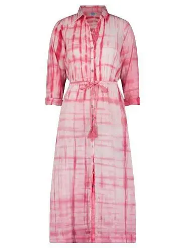 MER ST. BARTH Anais Button Front Shirtdress - Pink