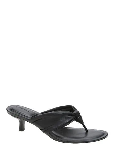 Nordstrom Selene Kitten Heel Flip Flop - Black