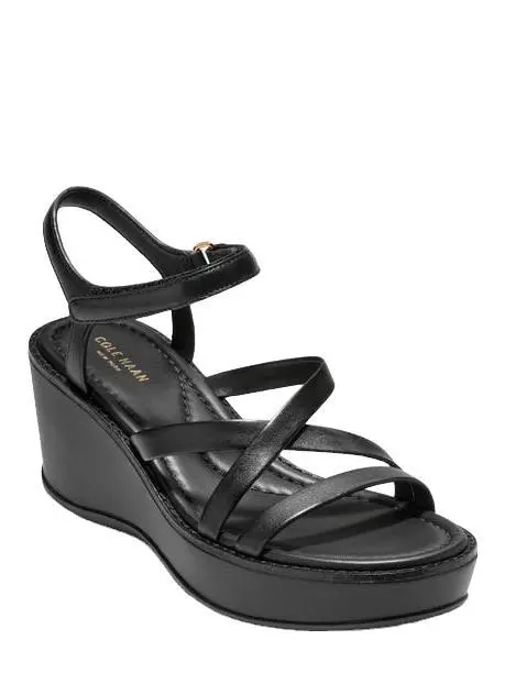 Cole Haan Grand Ambition Azura Strappy Sandal - Black Leather