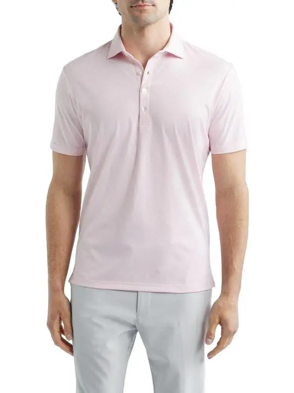Johnnie-o Elba Top Shelf Cotton Blend Piqué Polo - Pamplemousse