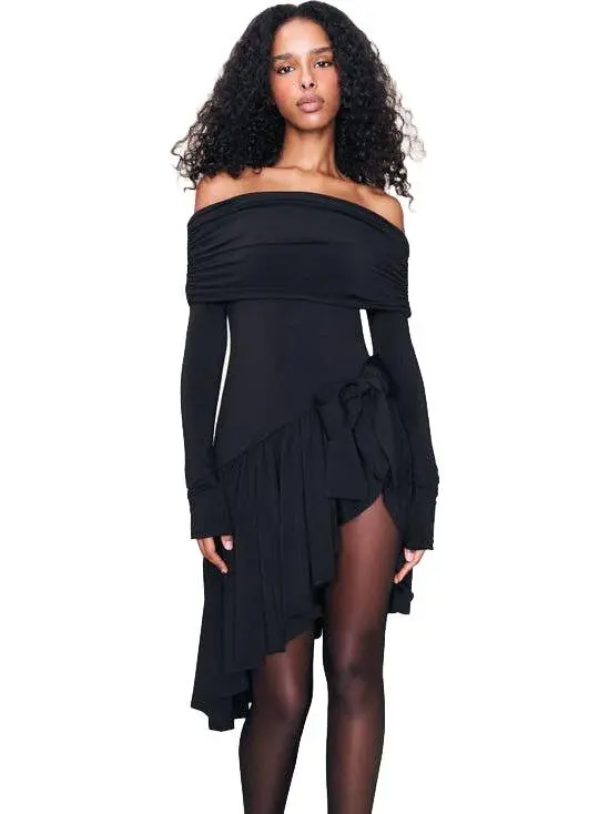 GUIZIO Lola Mini Dress - Black