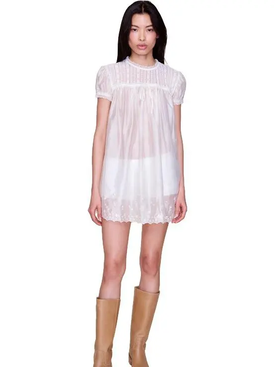 GUIZIO Aviva Mini Dress - Ivory